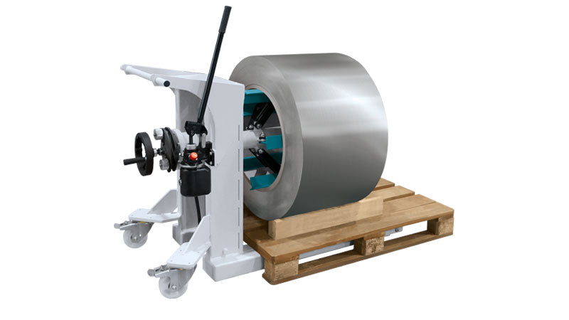 DPF - Åben side decoiler med hydraulisk løftesystem - coil bredde 1000